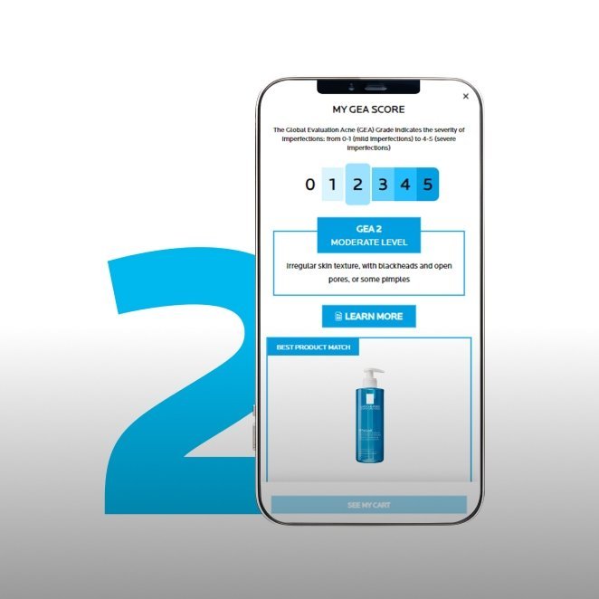 Spotscan+, analyse van de acnegevoelige huid op basis van A.I.